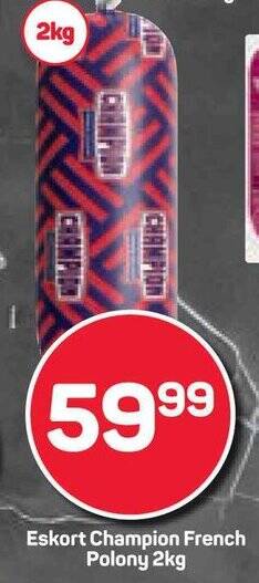 Eskort Champion French Polony 2 kg offer at Pick n Pay