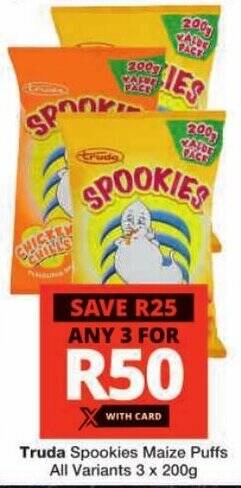 Spookies specials Checkers – Jul 2025