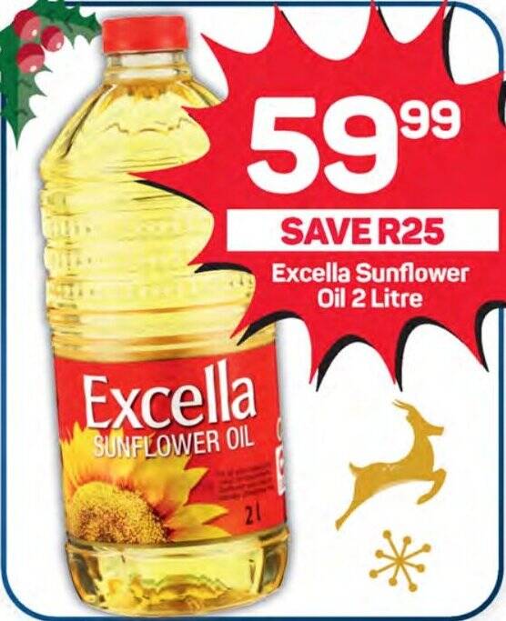 Excella Sunflower Oil 2 L offer at Pick n Pay