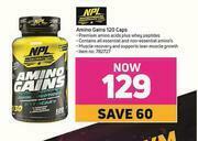 NPL Amino Gains 120 Caps offer at Game