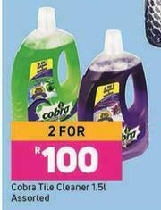 Cobra Tile Cleaner Assoretd-For 2 x 1.5Ltr offer at Game