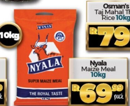 Nyala Maize Meal 10kg offer at Take 'n Pay