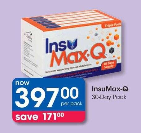 Insumax-q specials Clicks – May 2025