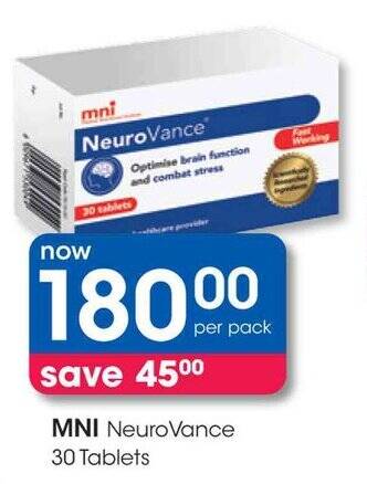 MNI NeuroVance 30 Tablets offer at Clicks