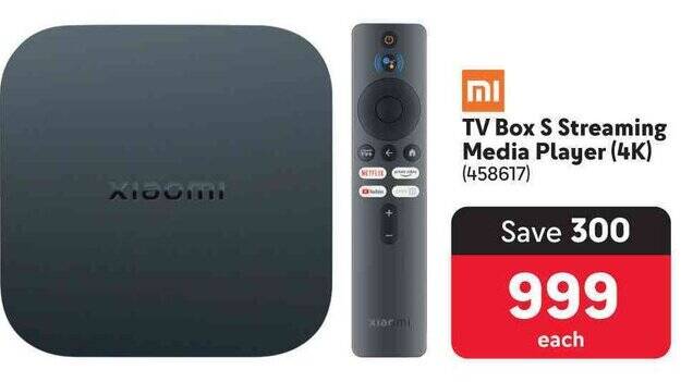 TV Box S Streaming Media Player (4K) offer at Makro