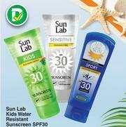 Sun Lab Kids water Resistant Sunscreen SPF30-150ml Each offer at Dis-Chem