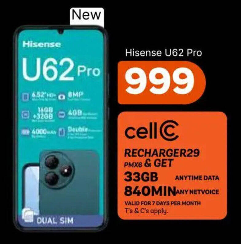 Hisense U62 Pro offer at PEP