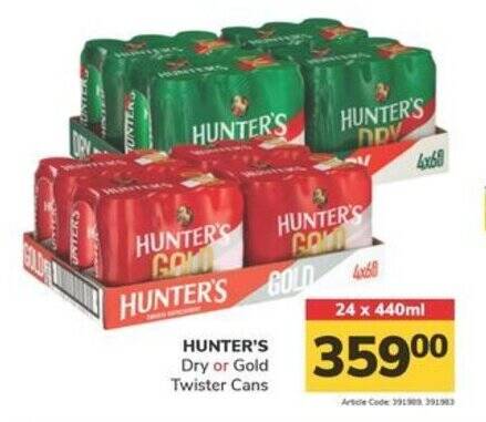 Hunter's dry specials Jumbo – Apr 2025