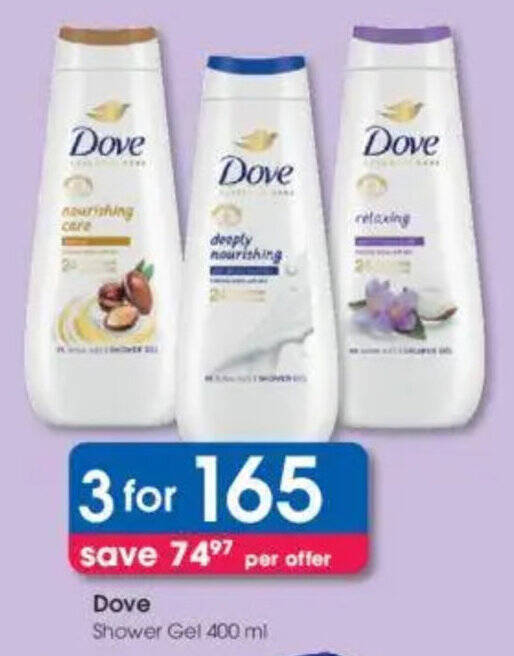 Dove specials at Clicks – Dec 2025