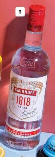 SMIRNOFF 1818 Vodka offer at Makro