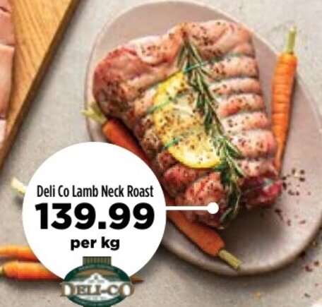 Deli Co Lamb Neck Roast offer at Food Lover's Market