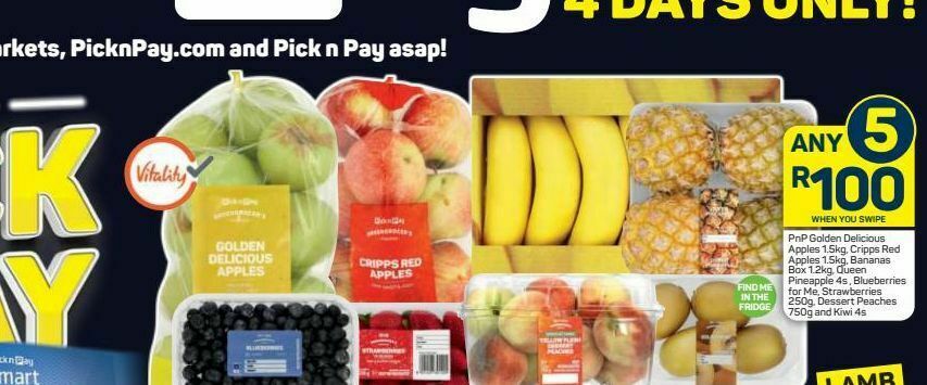 Fruit combo 5 offer at Pick n Pay