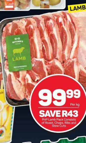 Lamb pack offer at Pick n Pay Hypermarket