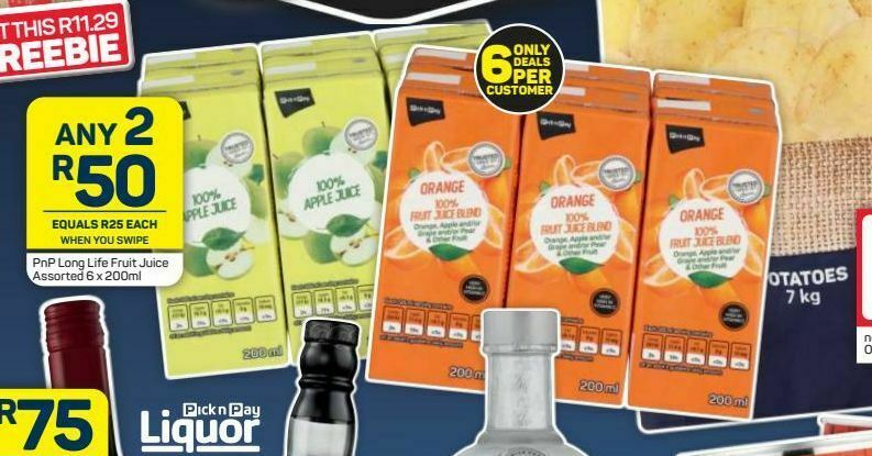 Pnp fruit juice 2 offer at Pick n Pay Hypermarket