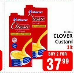 Clover custard offer at KitKat Cash and Carry