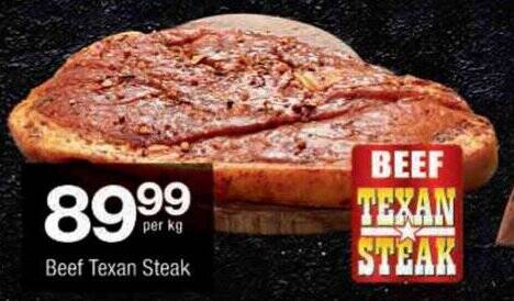 Beef Texan Steak offer at Checkers Hyper