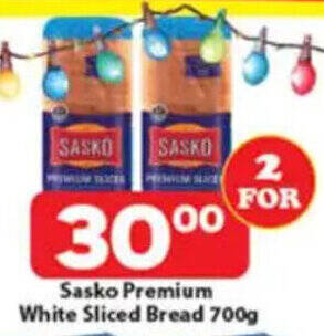 Sasko Premium White Sliced Bread offer at Check Save Valid from 09-12 ...