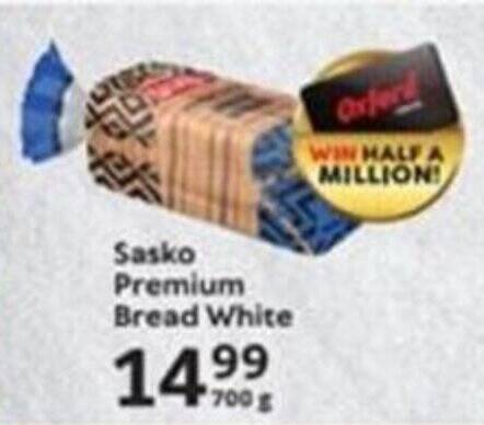Sasko Premium Bread White offer at Oxford Freshmarket