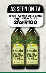 B-Well Canola Oil & Extra Virgin Olive Oil 1L-For 2 offer at Food Lover ...