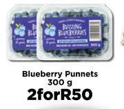 Blueberry Punnets-For 2 x 300g offer at Food Lover's Market