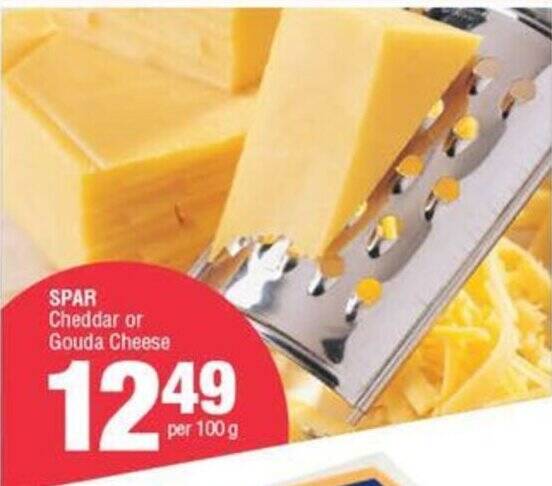SPAR Cheddar or Gouda Cheese offer at SuperSpar