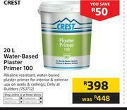 Crest 20L Water Based Plaster Primer 100 offer at Builders Warehouse