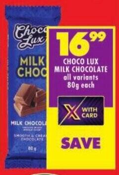 Choco Lux offers - Find and view the cheapest Choco Lux offer!