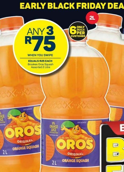 Oros orange squash 3 offer at Pick n Pay Hypermarket