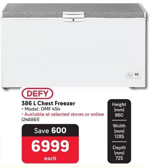 Chest freezer specials Makro – May 2025