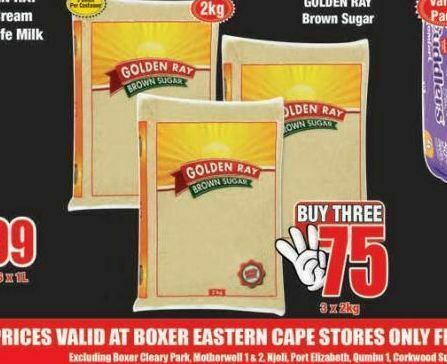 Golden ray rice 3 offer at Boxer