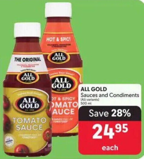 Sauces specials Makro – Apr 2025