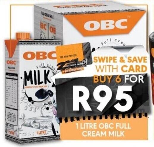 Milk specials at OBC Meat & Chicken – Oct 2025