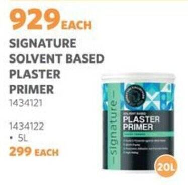 Plaster primer specials BUCO – Jun 2025
