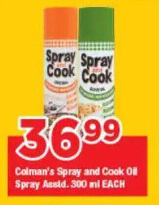 Spray and cook offers - Find and view the cheapest Spray and cook offer!
