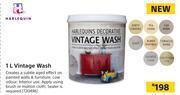 Harlequin Vintage Wash-1Ltr offer at Builders Warehouse