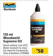 Genkem 125ml Woodweld Supreme D3 offer at Builders Warehouse