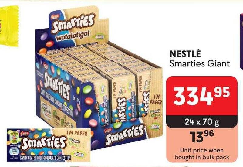 Smarties offers - Find and view the cheapest Smarties offer!