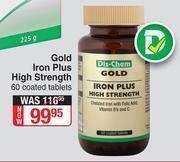 Gold Iron Plus High Strength-60 Coated Tablets offer at Dis-Chem