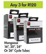 Mongooose 16", 20", 24" Or 26" Cycle Tubes-For Any 3 offer at Game