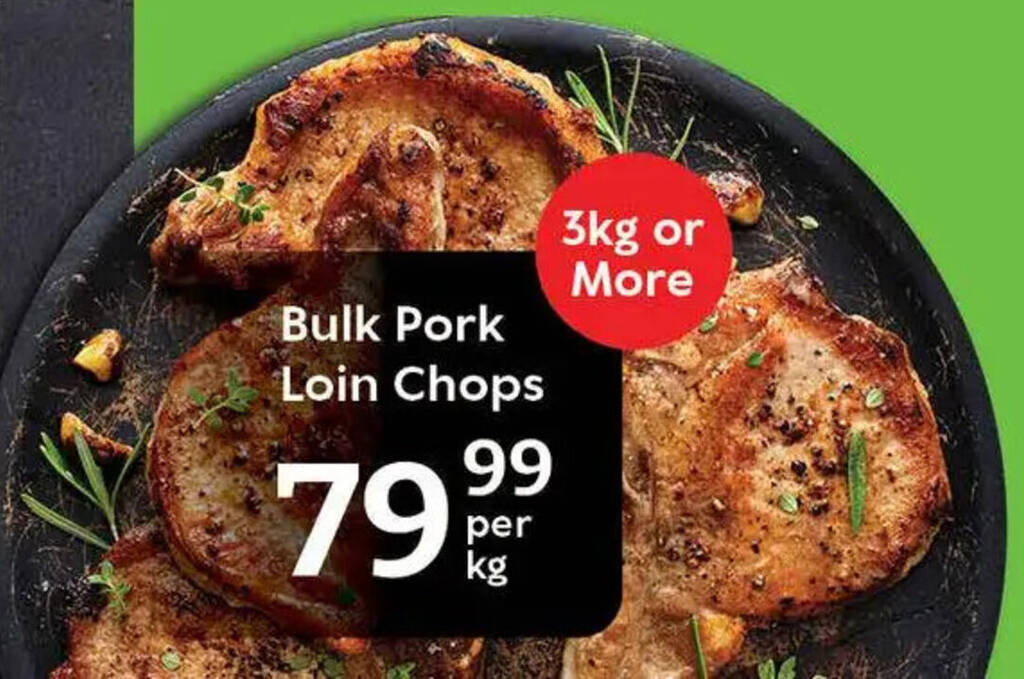 Pork chops specials Oxford Freshmarket – Apr 2025
