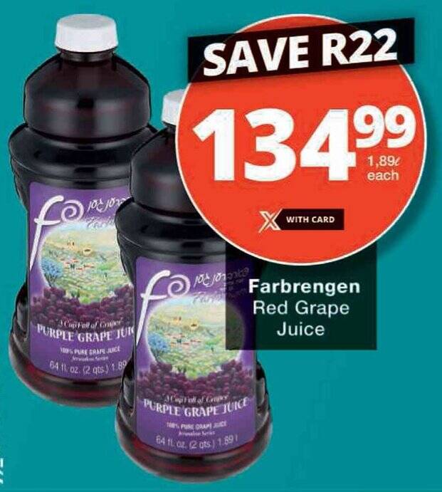 Juice specials Checkers – Apr 2025