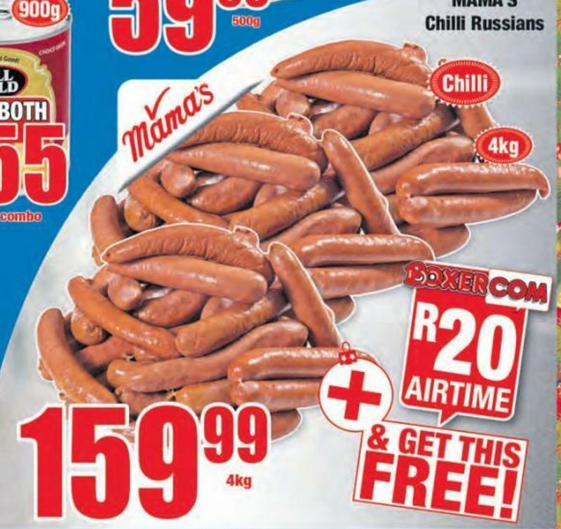 Mama's Chilli Russians 4kg offer at Boxer