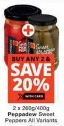 Sweet peppers specials Checkers – Jul 2025