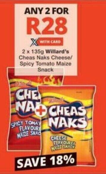 Willard's specials Checkers – Jul 2025