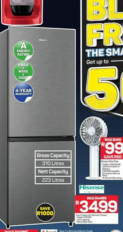Hisense fridge offer at Pick n Pay Hypermarket