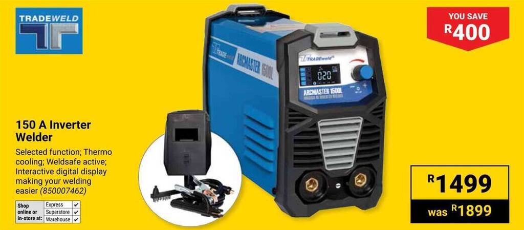 Inverter welder specials Builders Warehouse – May 2025