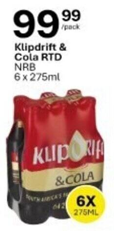Klipdrift & Cola offers - Find and view the cheapest Klipdrift & Cola ...