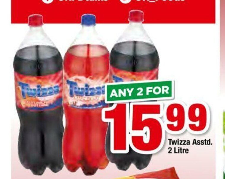 Twizza Asstd. 2 Litre offer at OK Foods