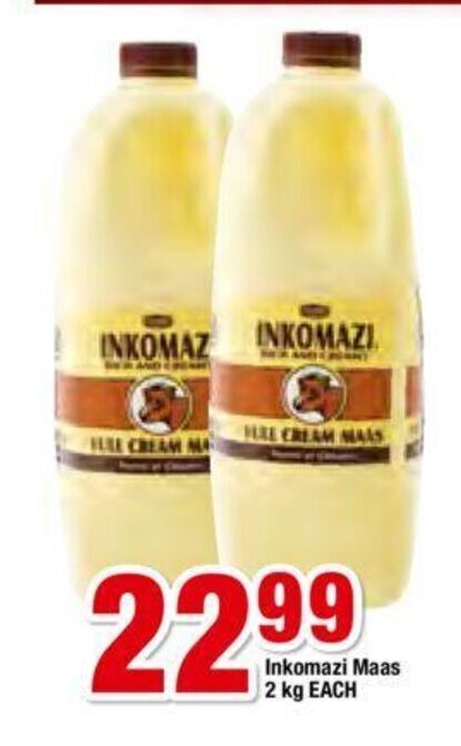Inkomazi Maas 2kg each offer at OK Foods