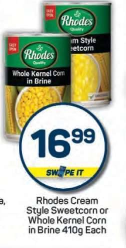 Sweetcorn specials Pick n Pay – Apr 2025